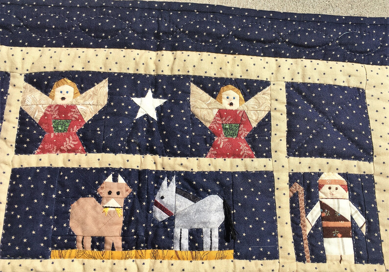 The First Christmas / Nativity / Pattern for Paper Pieced Quilted Wall ...