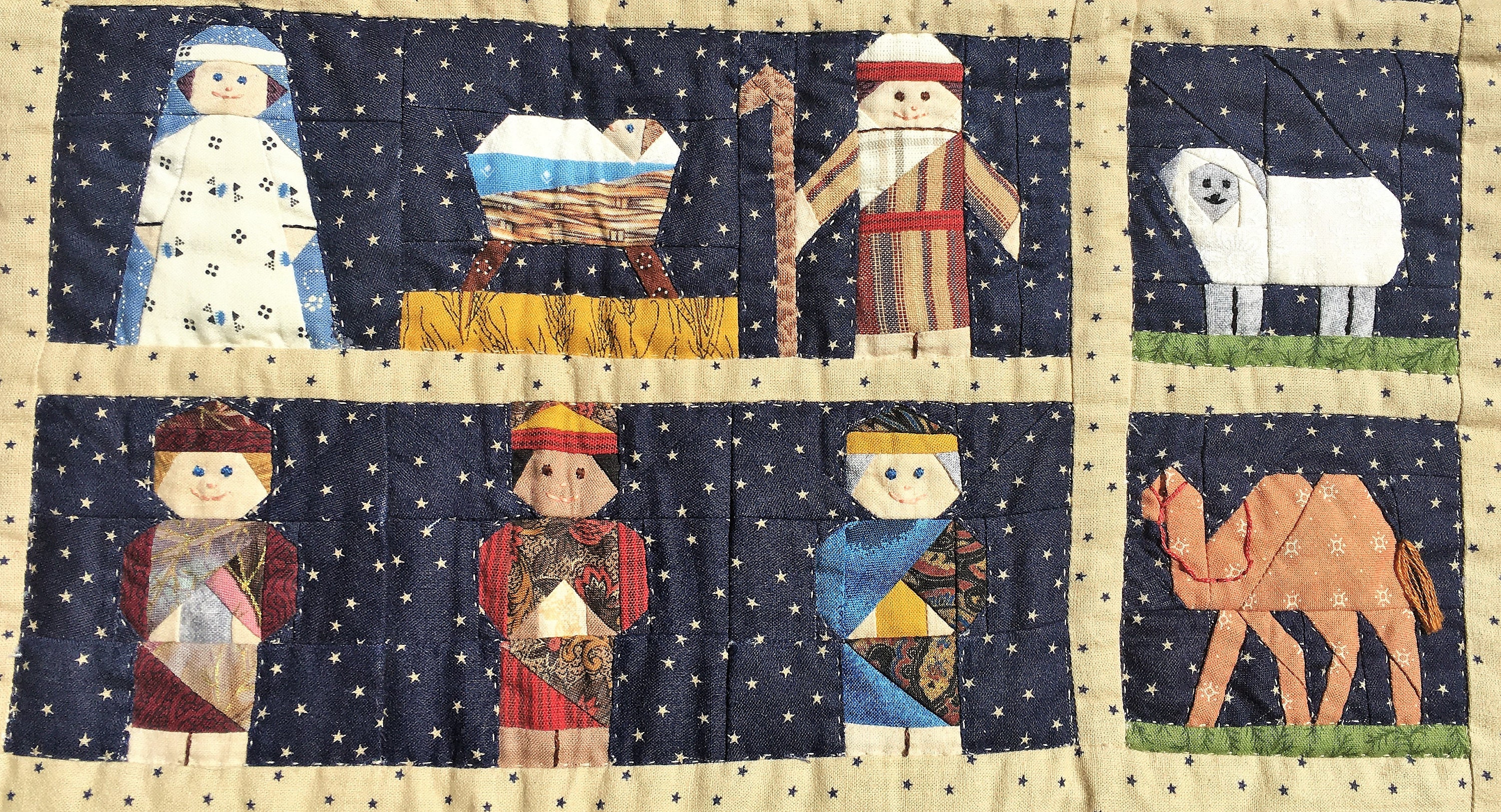 The First Christmas / Nativity / Pattern for Paper Pieced Quilted Wall ...