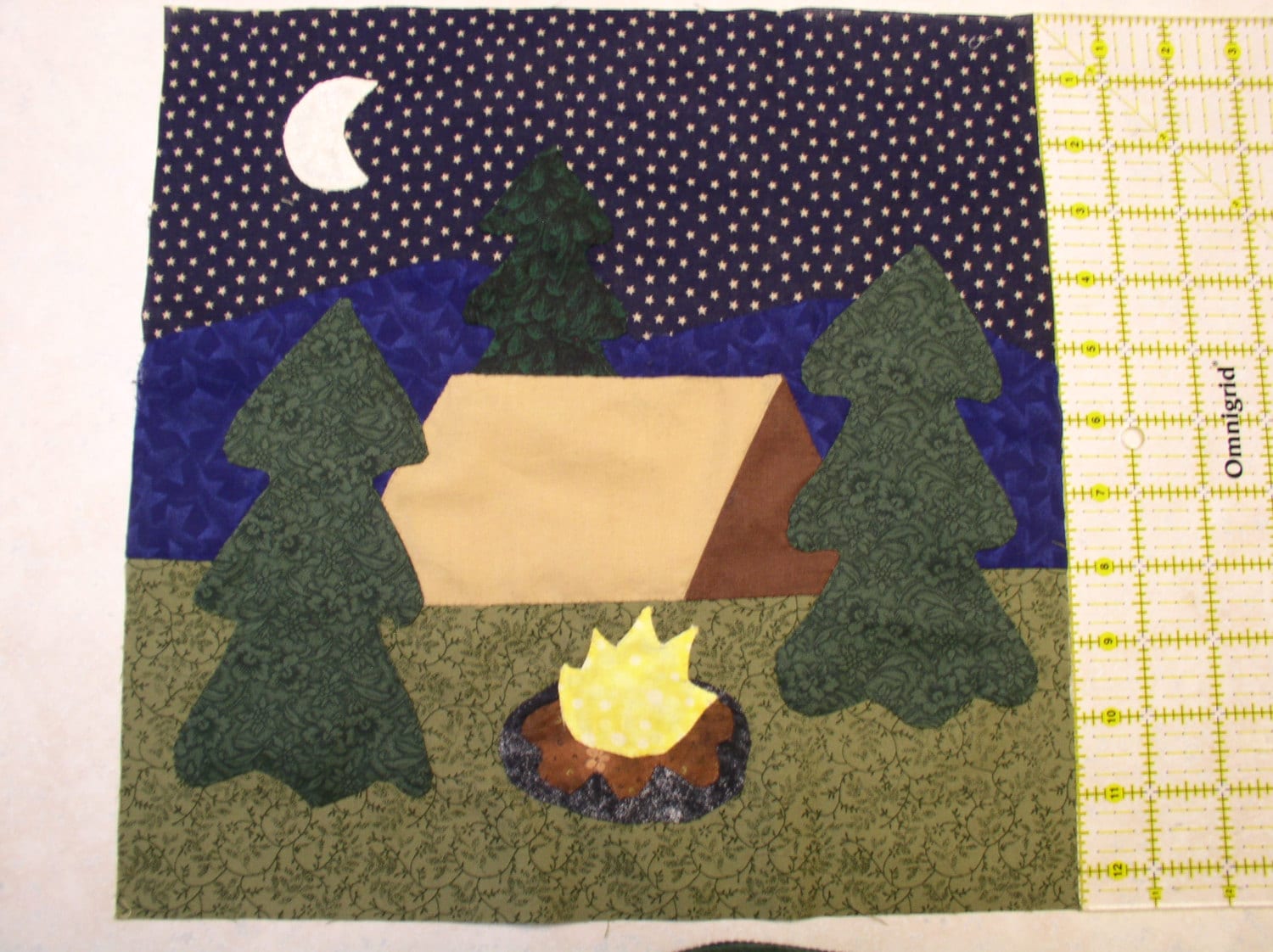 Pattern Applique Quilt Block - Camping - Etsy