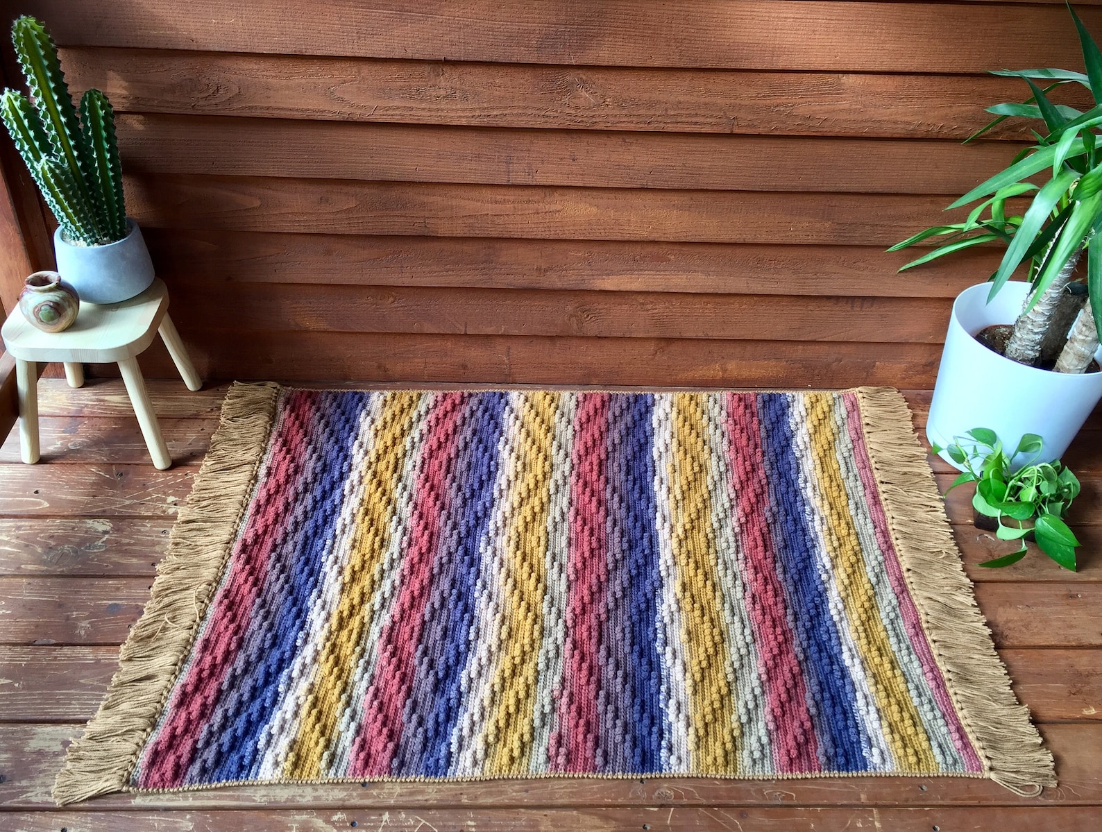 Southwest Rug Crochet Pattern and Tutorial PDF Instant | Etsy