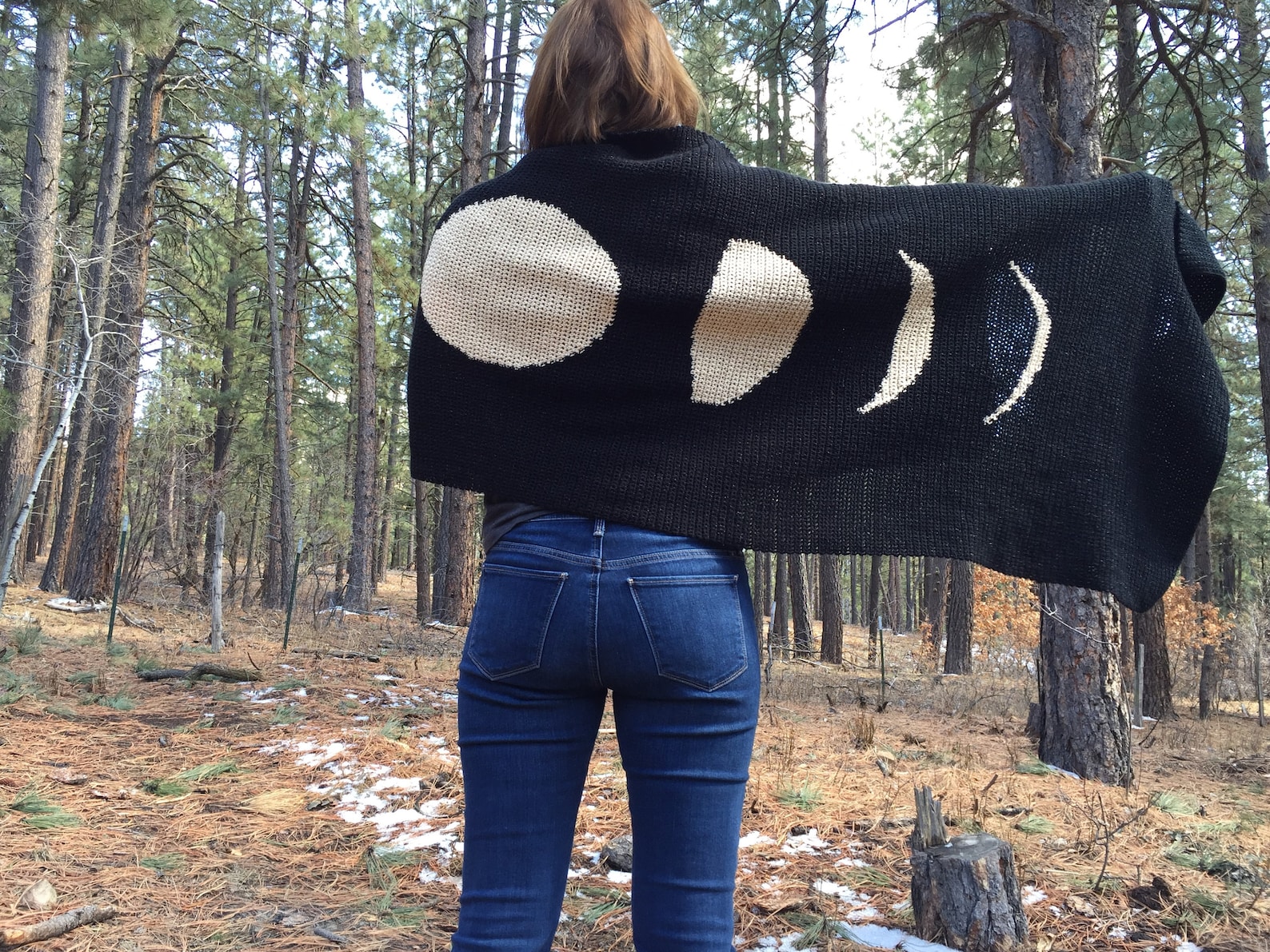 It's Just A Phase Wrap Crochet Pattern, Moon Phases Shawl, Non-profit ...