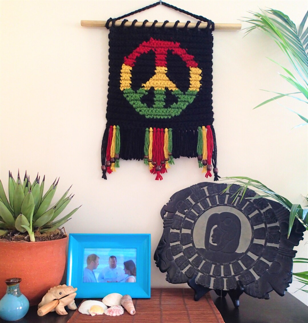 Positive Vibration Wall Hanging Crochet Pattern, PDF Instant Download ...