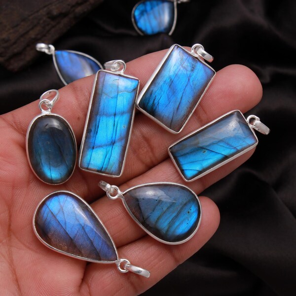 Labradorite Pendant - Etsy