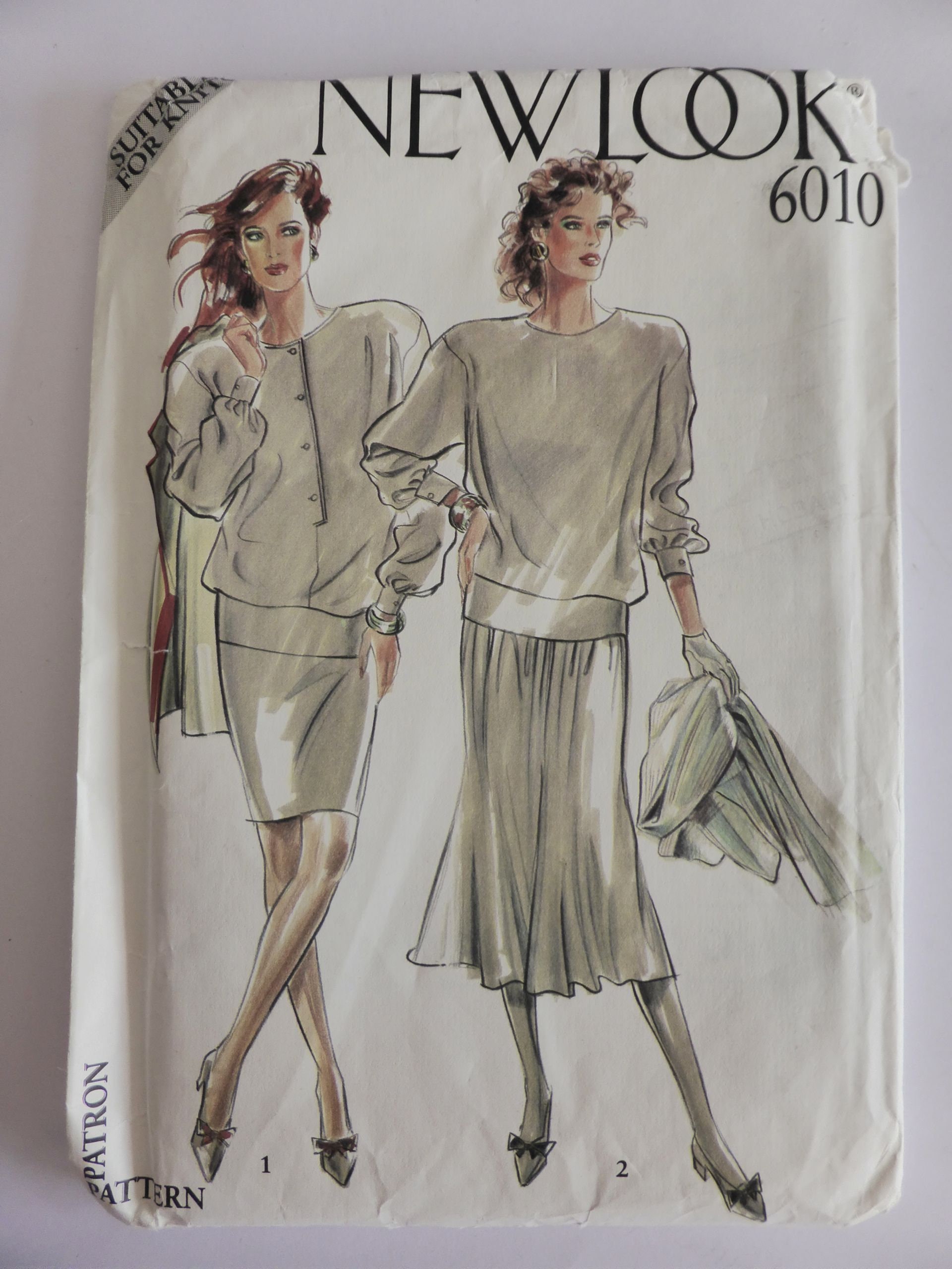 Vintage 80s Evening Suit Sewing Pattern Cool 1980s New Look | Etsy
