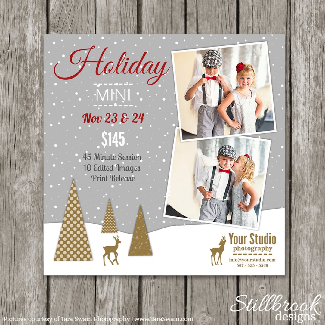 Holiday Mini Session Marketing Board Christmas Mini Sessions Mini ...