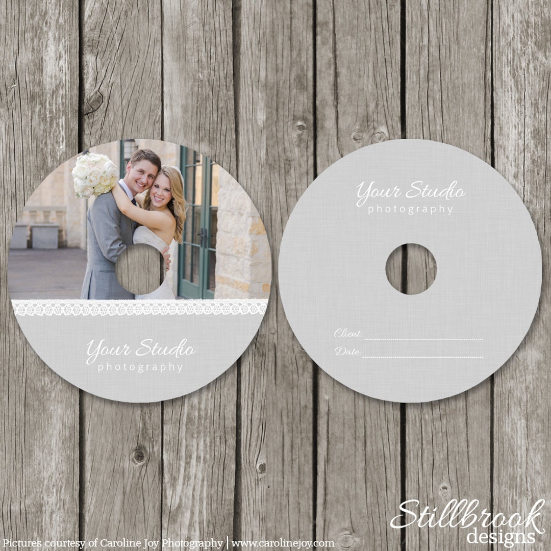 CD/DVD Label Templates - Wedding Photography CD Label Cover - Photo Dvd ...