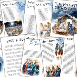 NATIVITY CHRISTMAS Unit Study - Christmas Printable Baby Jesus Birth ...