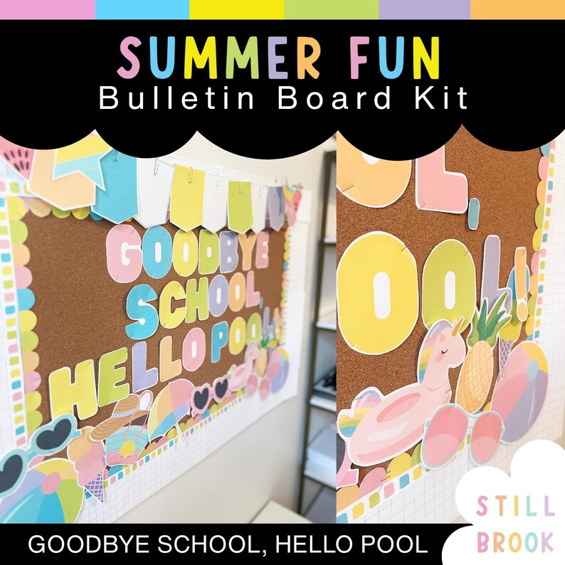 Bulletin Board Template Summer – Teacher Classroom Printable Decor ...