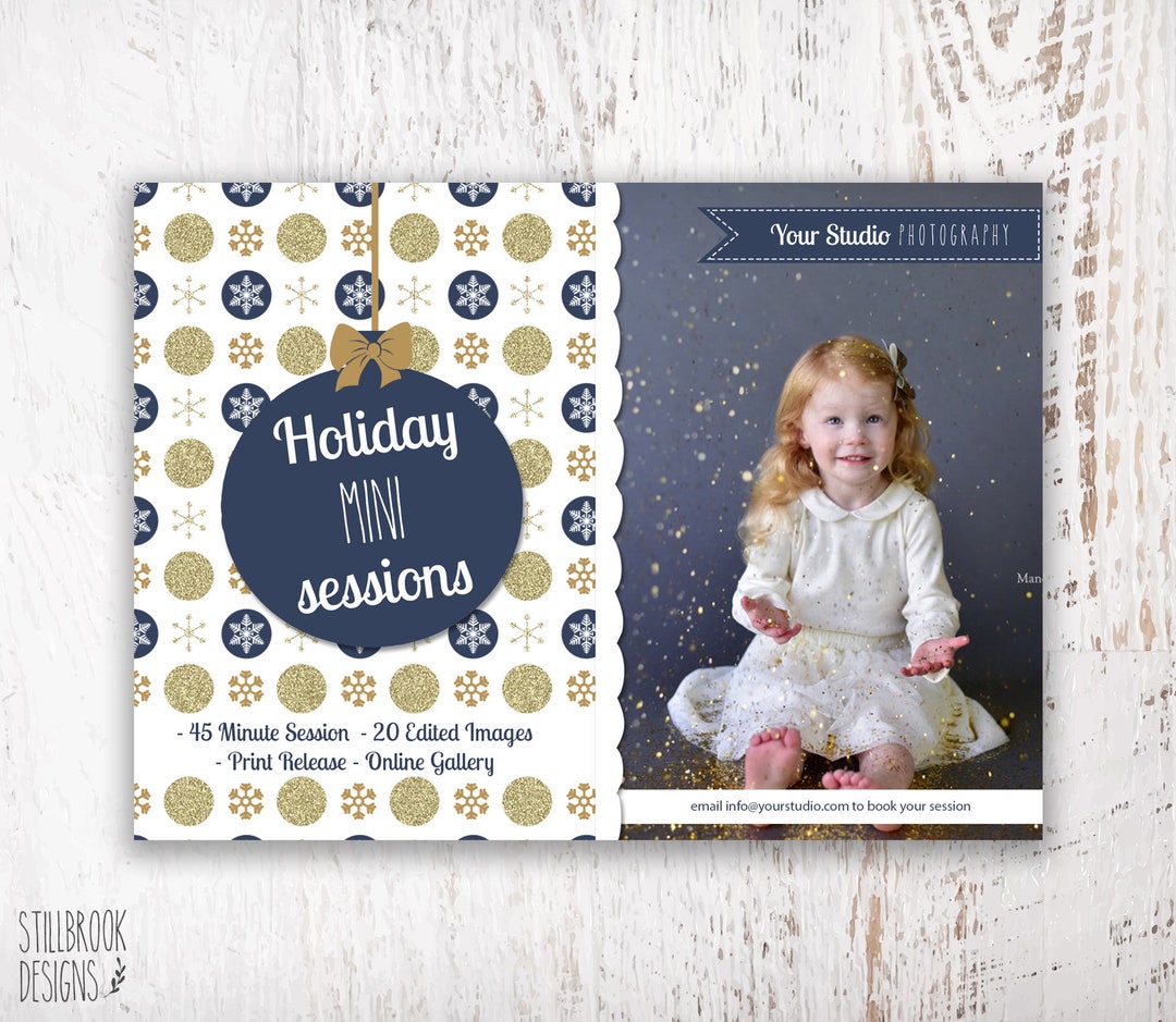 Holiday Mini Session Template - Christmas Minis - Glitter Mini Session ...