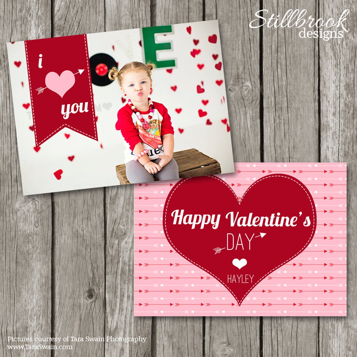 Valentine's Day Card Template - Valentines Card for Photographers ...