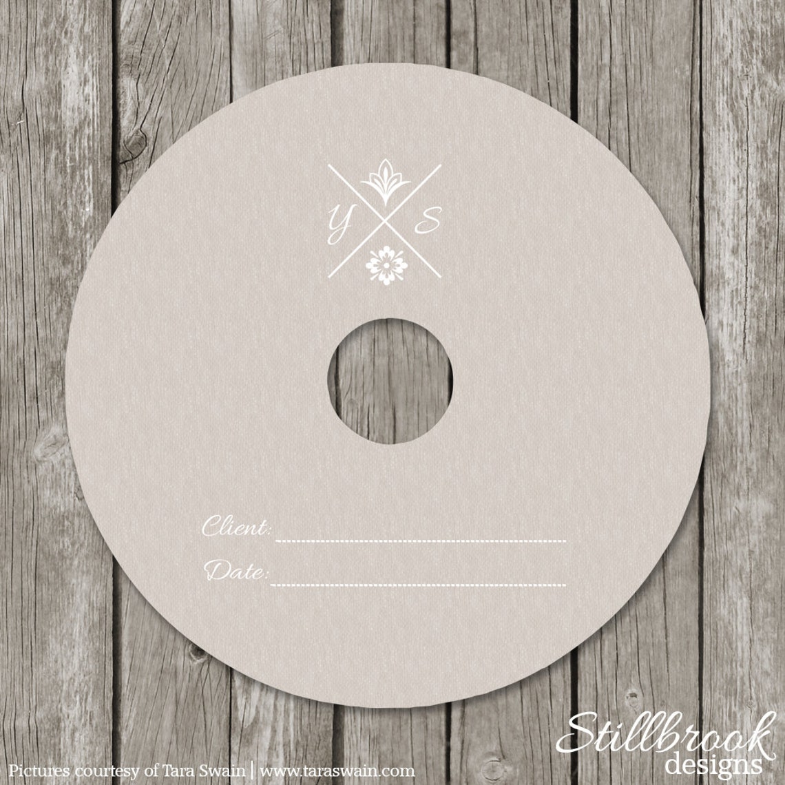 CD Label Template - Wedding Photography DVD Labels - Kraft Photo Cd ...
