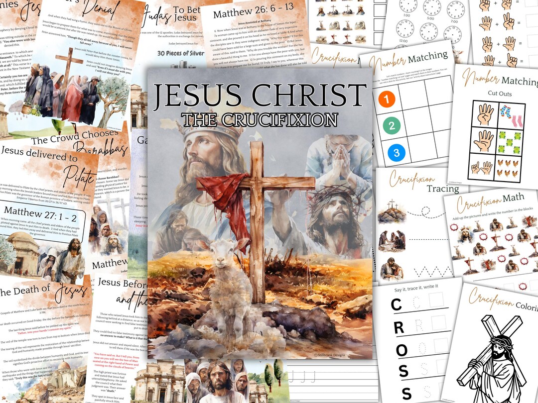 CHRISTIAN EASTER Unit Study - Jesus Christ Crucifixion - Story of ...