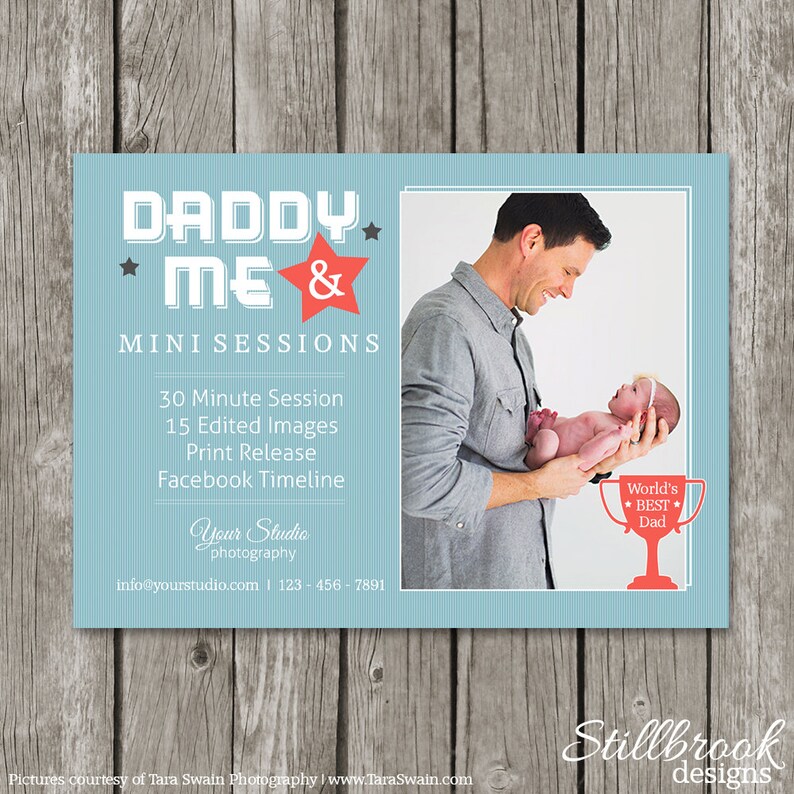 Daddy & Me Mini Session Template - Father's Day Marketing Board - Dad ...