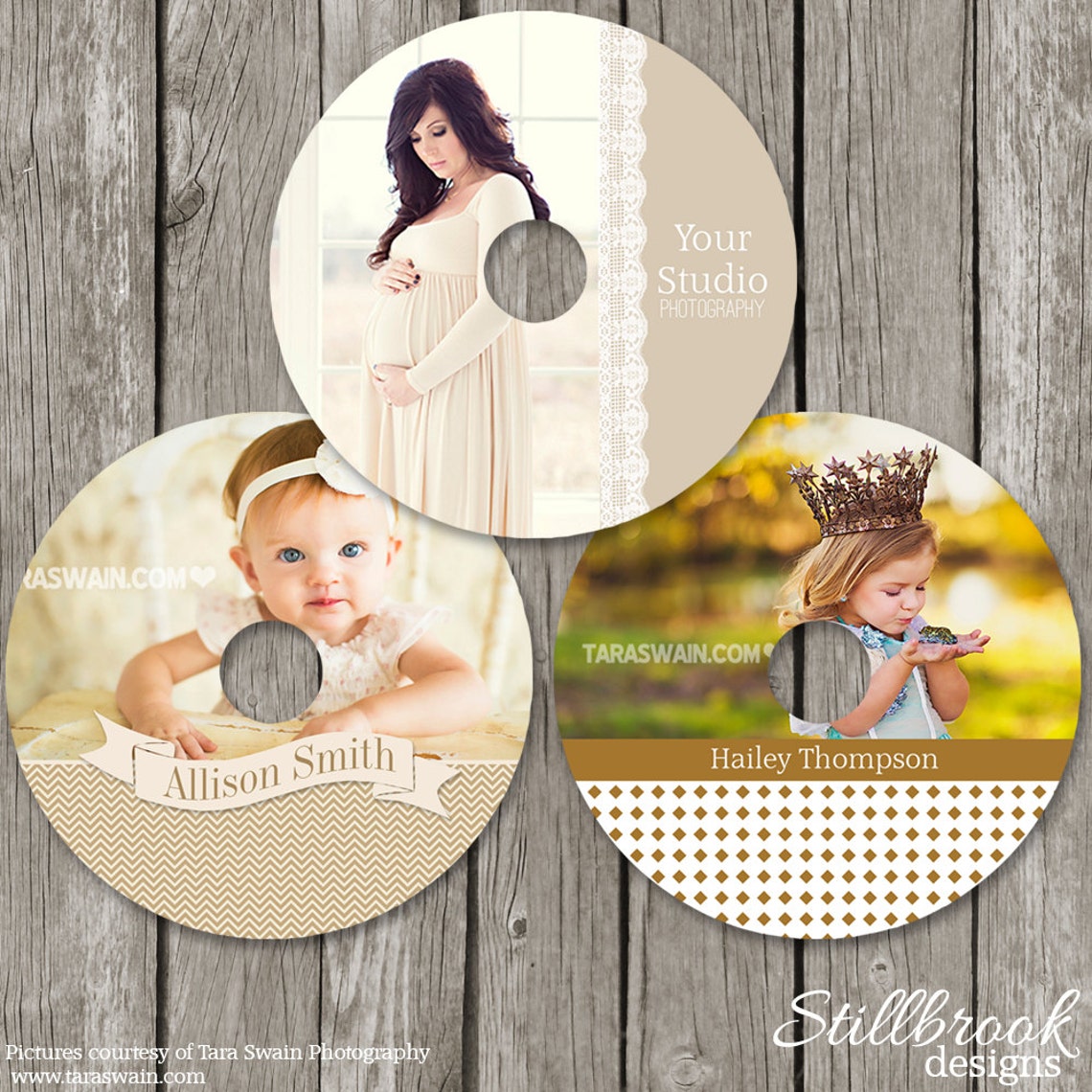 CD Label Template Set - Photography Photo Cd / Dvd Labels - CL09 - Etsy