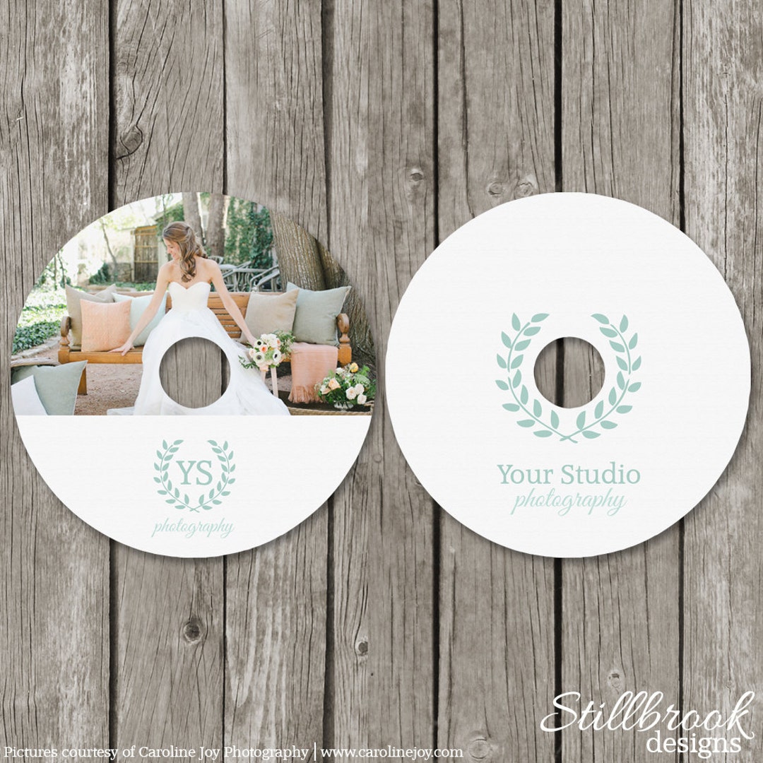 CD Label Template Wedding Photography DVD Labels Personalized Photo CD ...