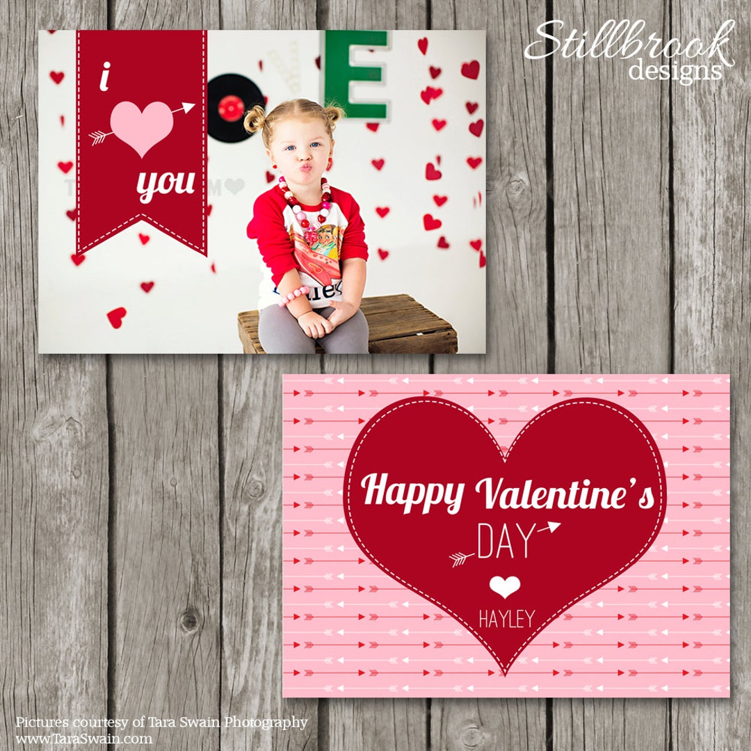 Valentine's Day Card Template Valentines Card for Photographers VC01 - Etsy