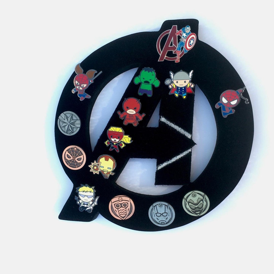 Avengers Pin Display Disney Marvel Pin Board Disneyland Avengers Campus ...