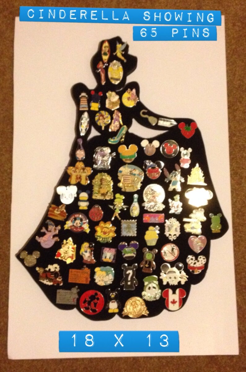 Disney Cinderella Princess Pin Display Board. Hold Upwards of - Etsy