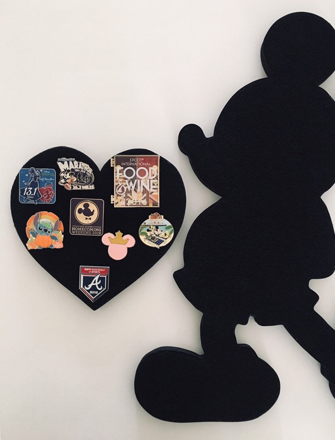 Heart Shaped Pin Display Board Disney, Sea World, Universal Studios Pin ...