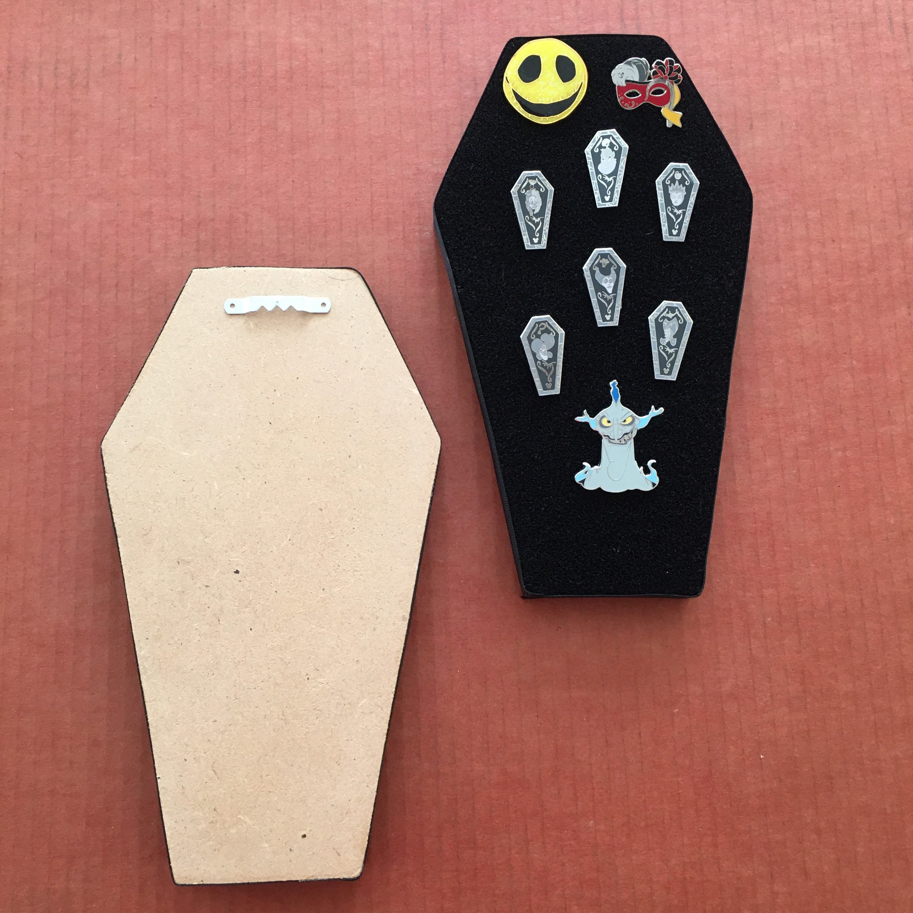 Coffin Shaped Pin Display Board Disney Halloween Villain Pins | Etsy
