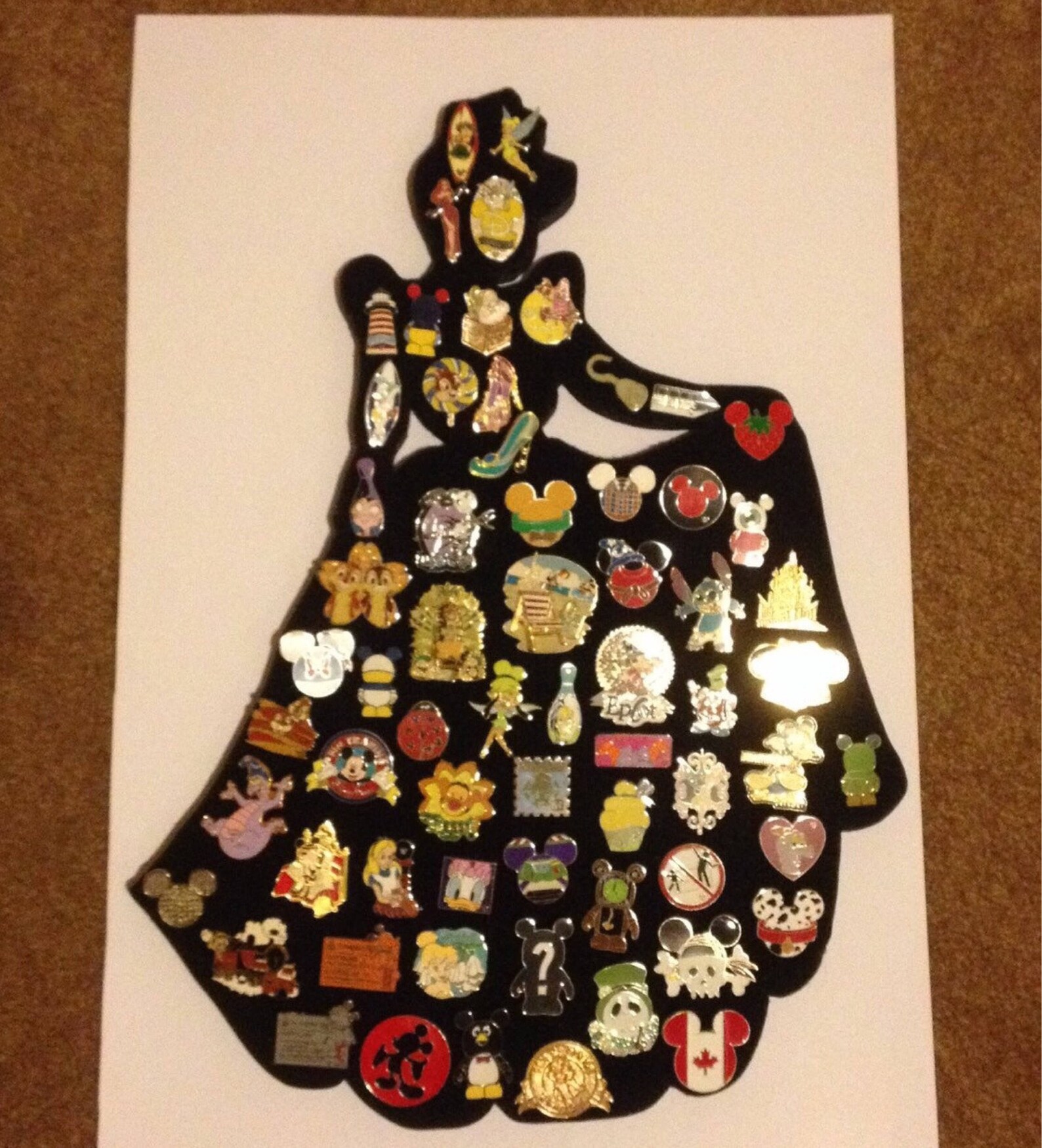 Disney Cinderella Princess Pin Display Board. Hold Upwards of - Etsy