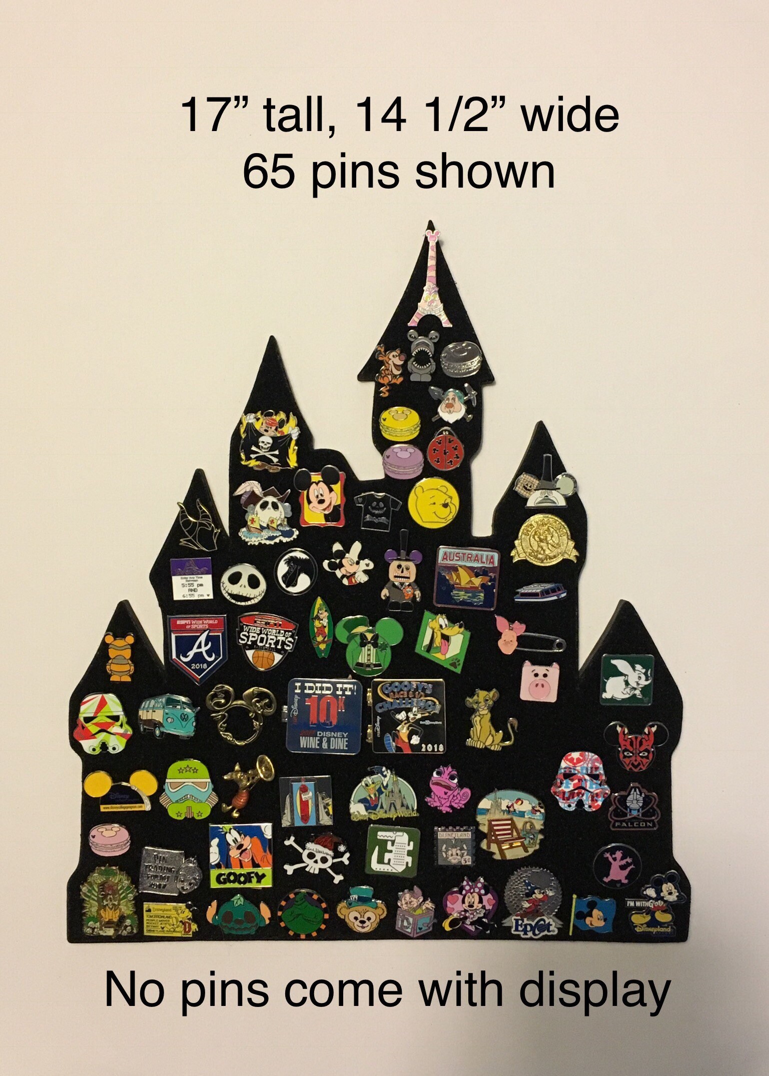 Disneyland & Magic Kingdom Disney Pin Display Board 17 - Etsy