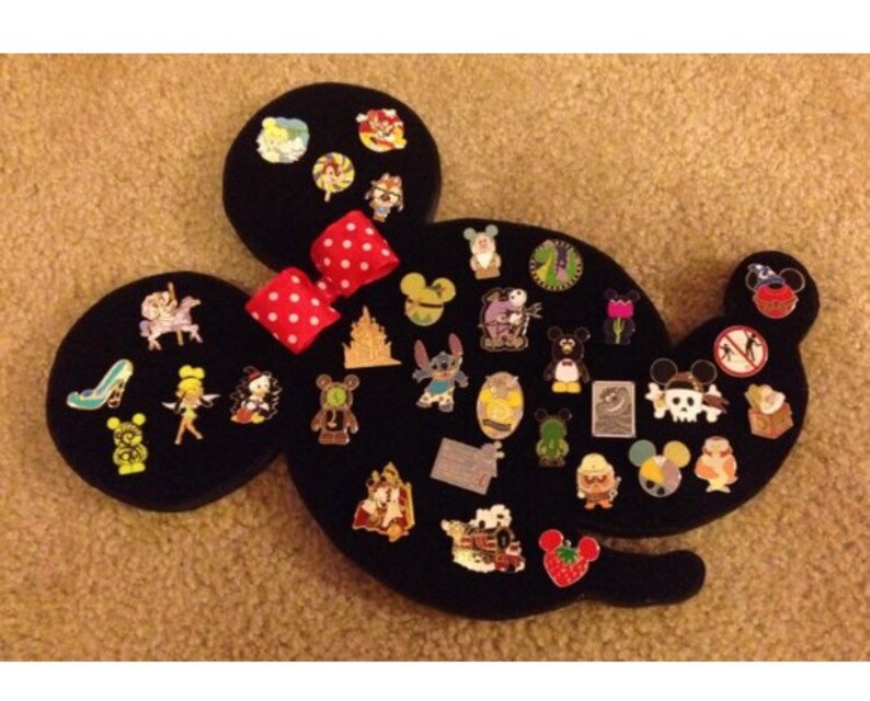 Large Mickey and Minnie Profile Head Shaped Pin Display Boards - Etsy