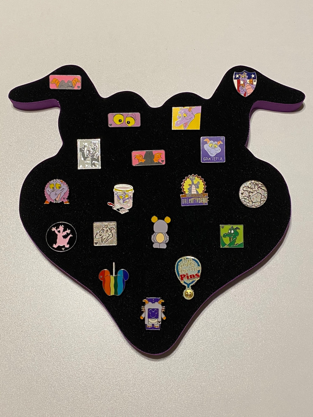 Disney Epcot Figment Pin Display, Pin Trading Pin Board, Festival of ...