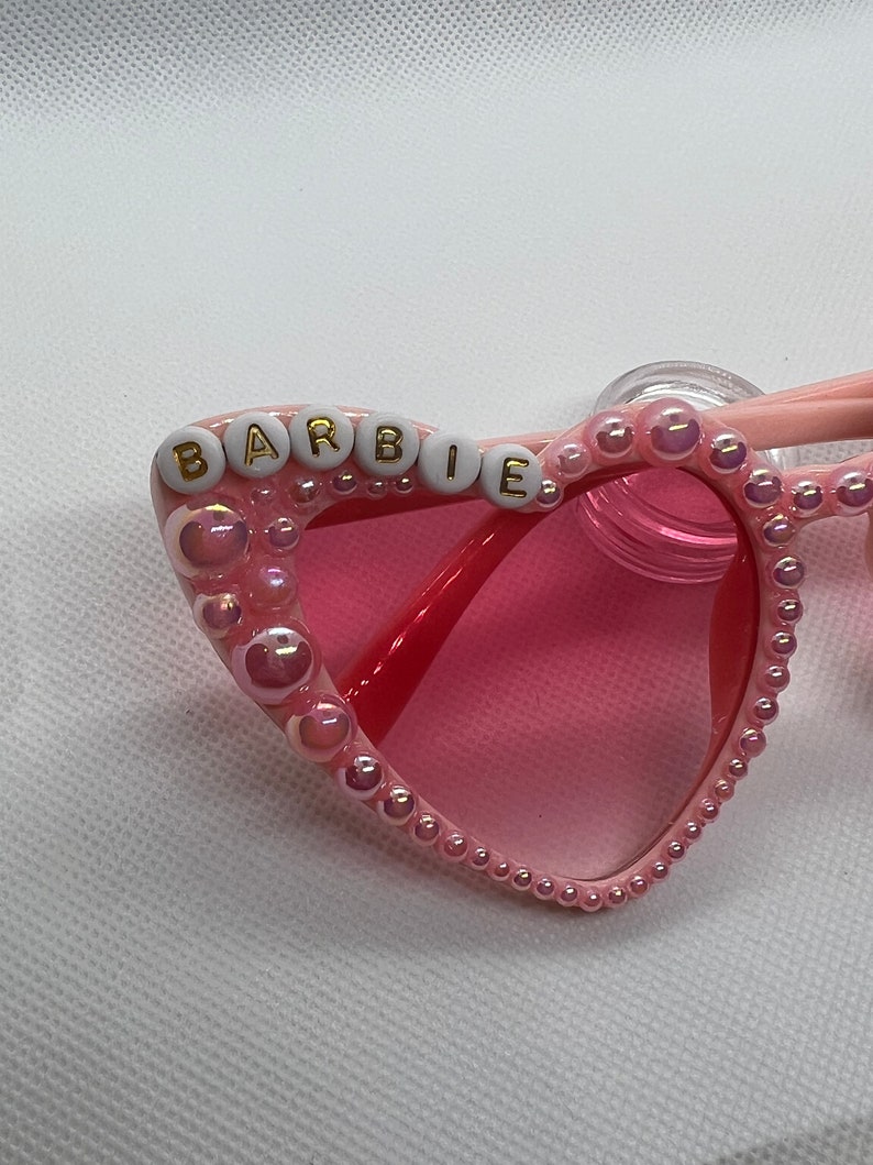 Barbie Inspired Vintage Heart Shaped Sunglasses - Etsy