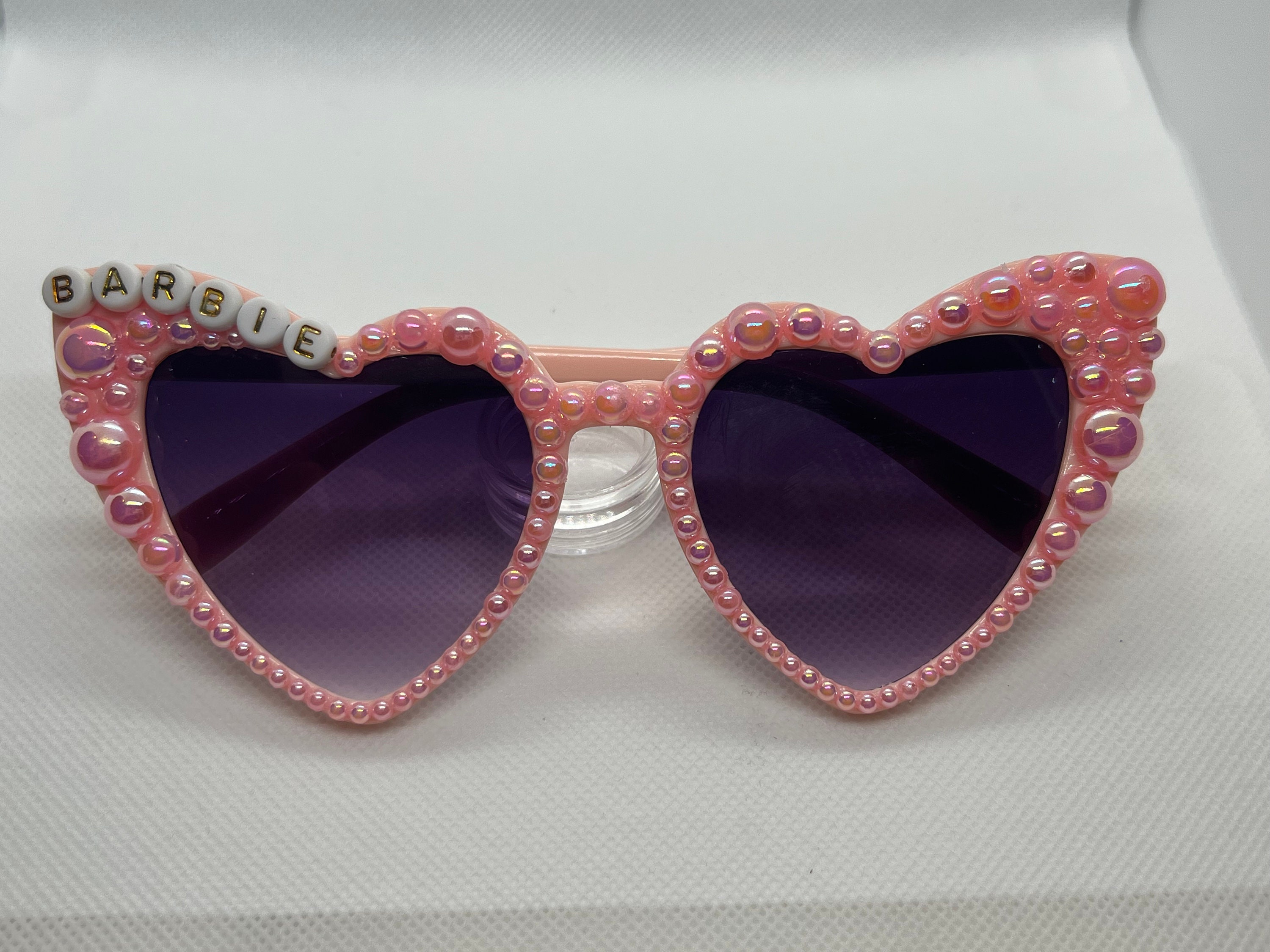 Barbie Inspired Vintage Heart Shaped Sunglasses - Etsy