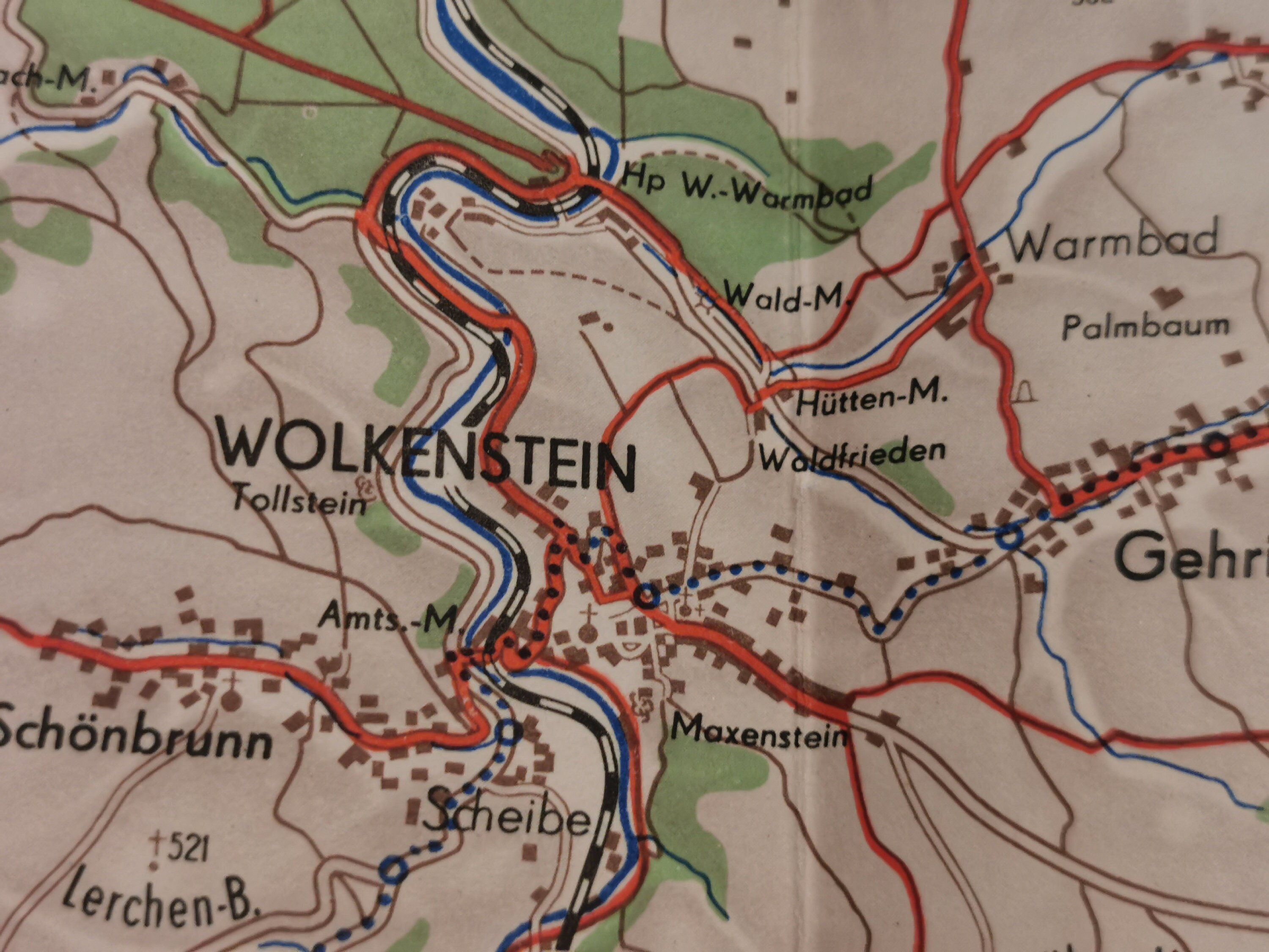 A Wanderkarte Der DDR East German Map of Frankenberg & - Etsy UK