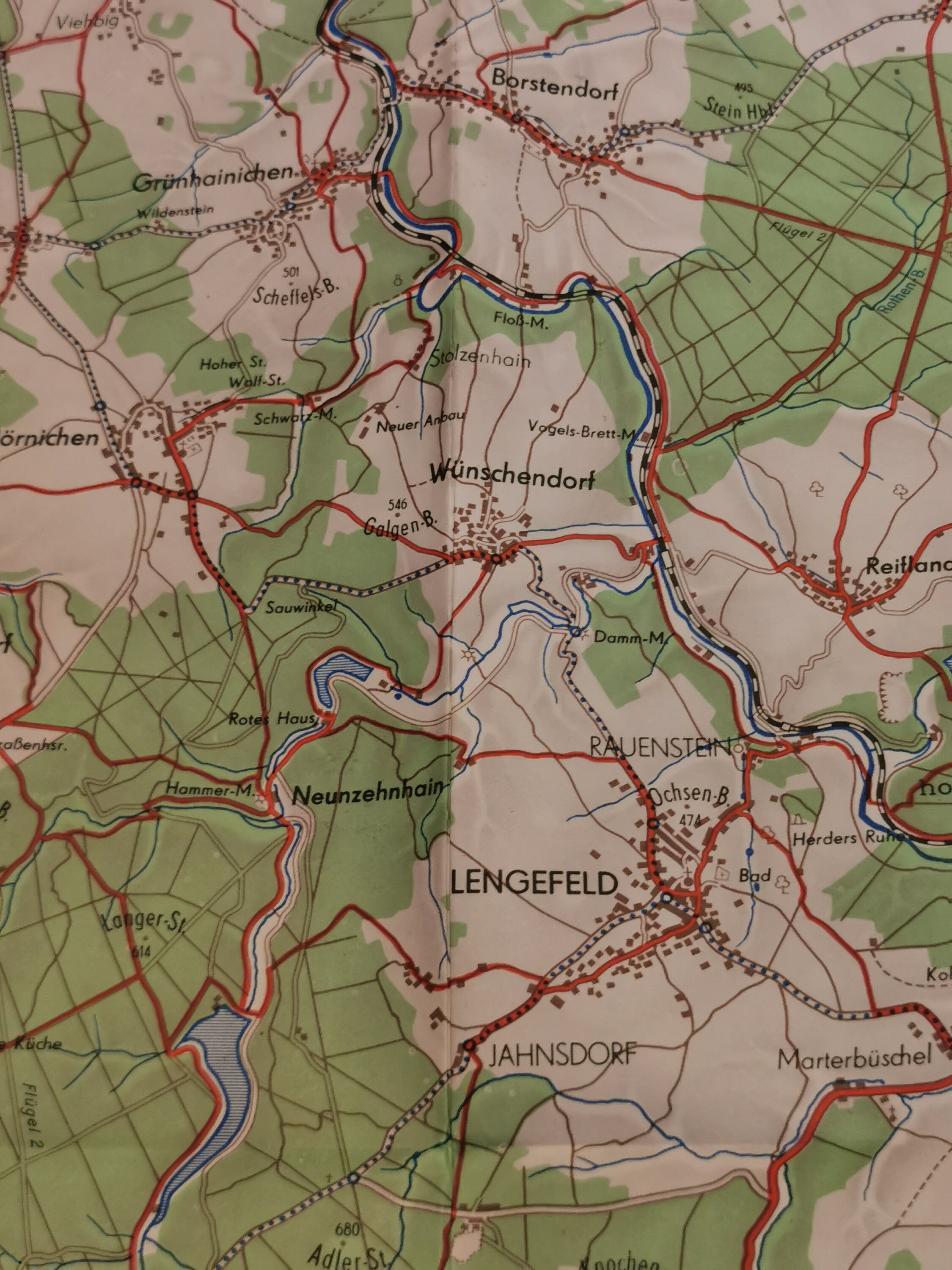 A Wanderkarte Der DDR East German Map of Frankenberg & - Etsy UK