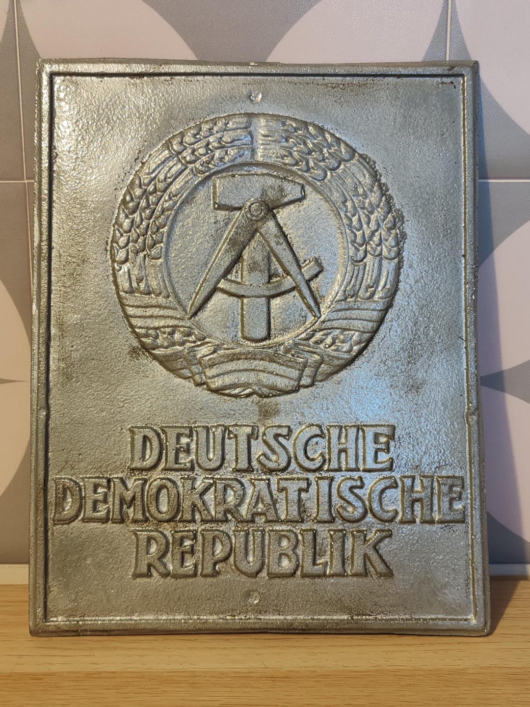 DDR East German Border Plaque - Recast in Plaster Resin - Etsy