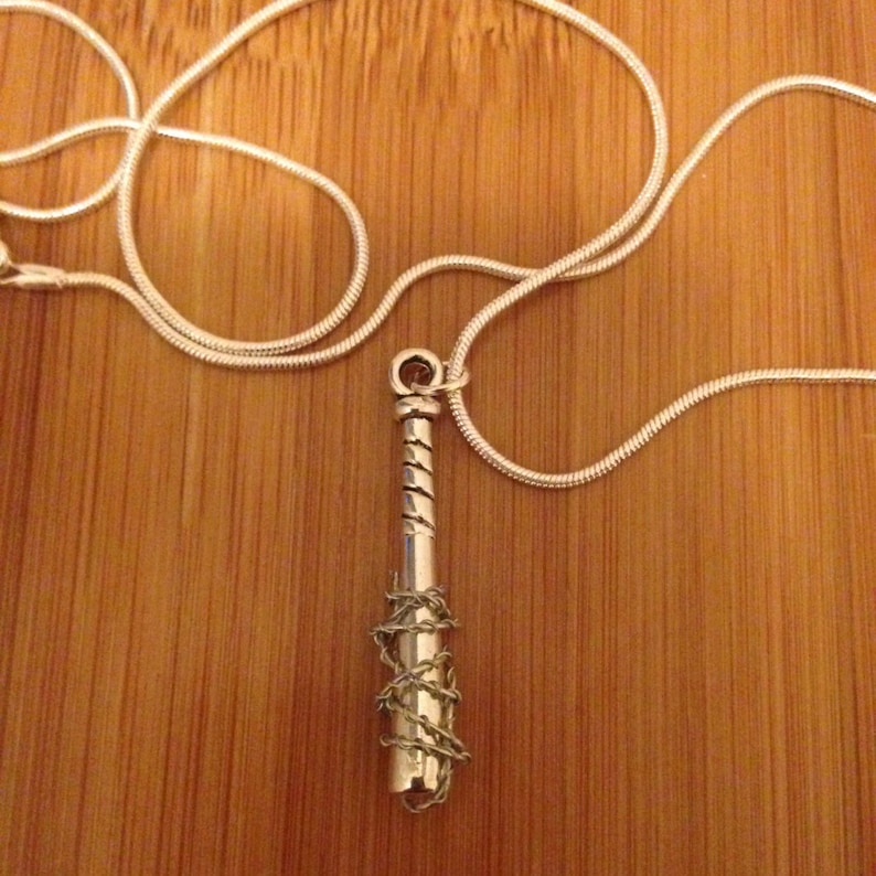 The Walking Dead Negan/lucille Necklace - Etsy