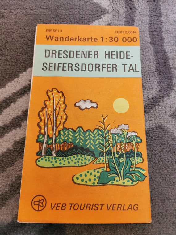 Dresdner Heide Und Seifersdorfer Tal Hiking Map of Dresden | Etsy