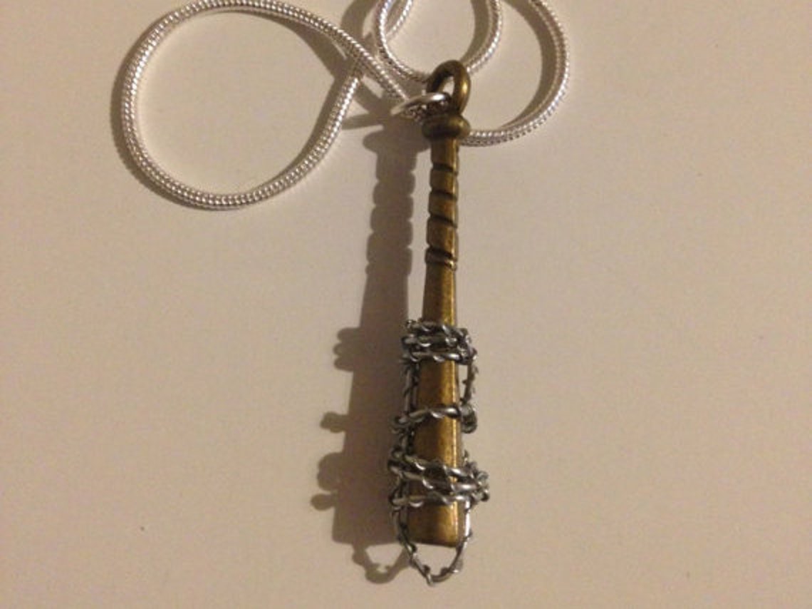 The Walking Dead Negan/lucille Necklace | Etsy
