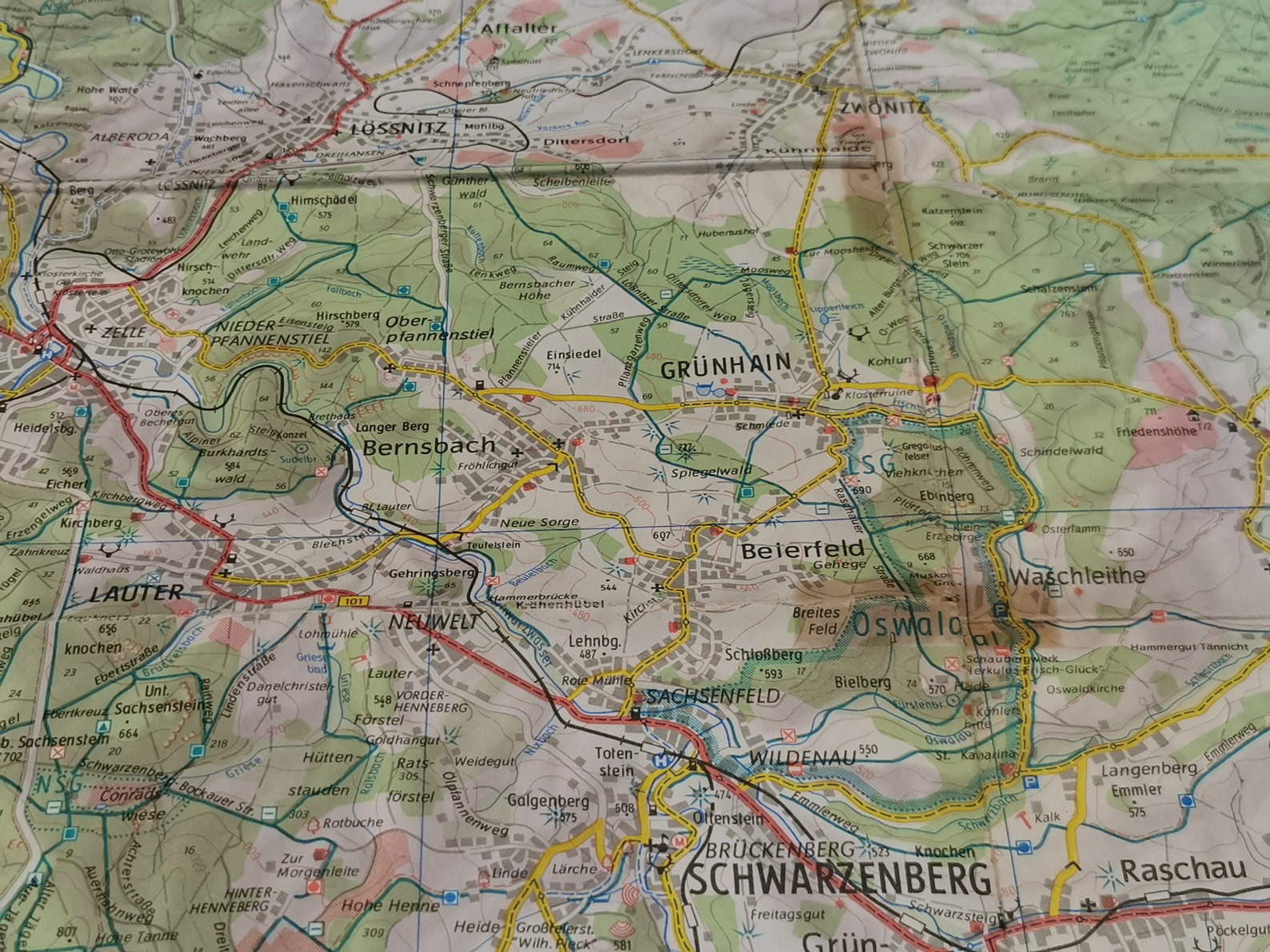 Wanderkarte Der DDR Water Sports Maps of the GDR - Etsy