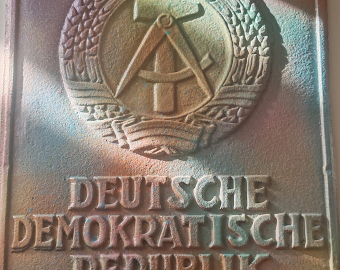 DDR East German Border Plaque Recast in Plaster Resin - Etsy