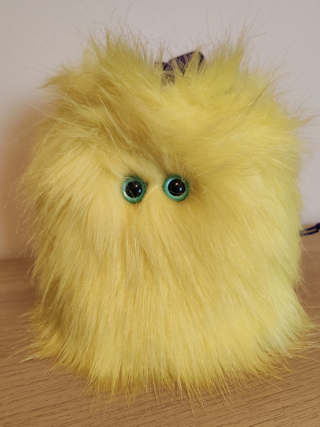 Fluffy Monster Chalk Bag with Rip-stop Liner and Squeaker Lola - Etsy