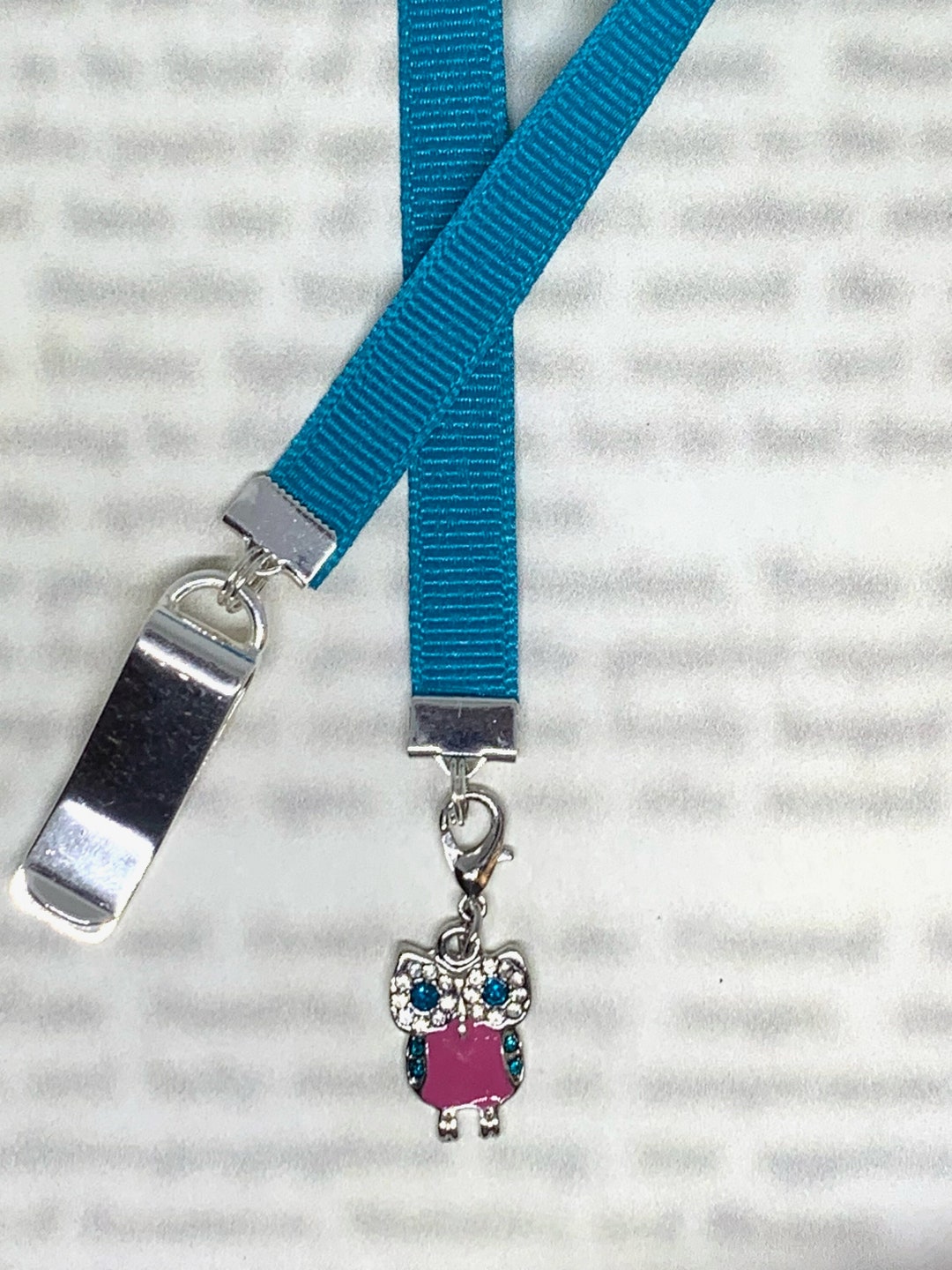 Owl Attachable Bookmark - Special Clip Attaches to Cover, Ribbon Marks ...