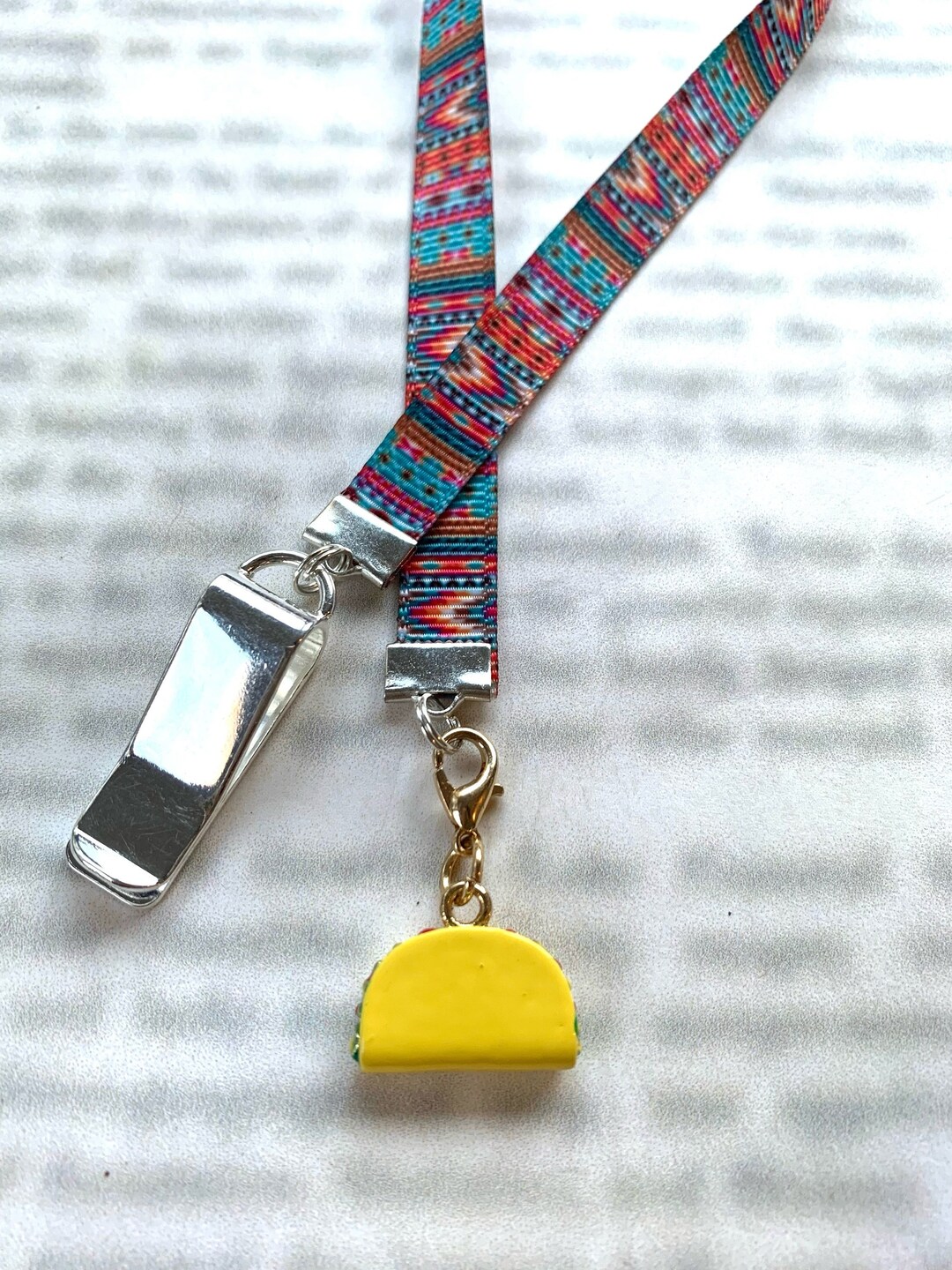 Taco Attachable Bookmark Special Clip Attaches to Cover - Etsy