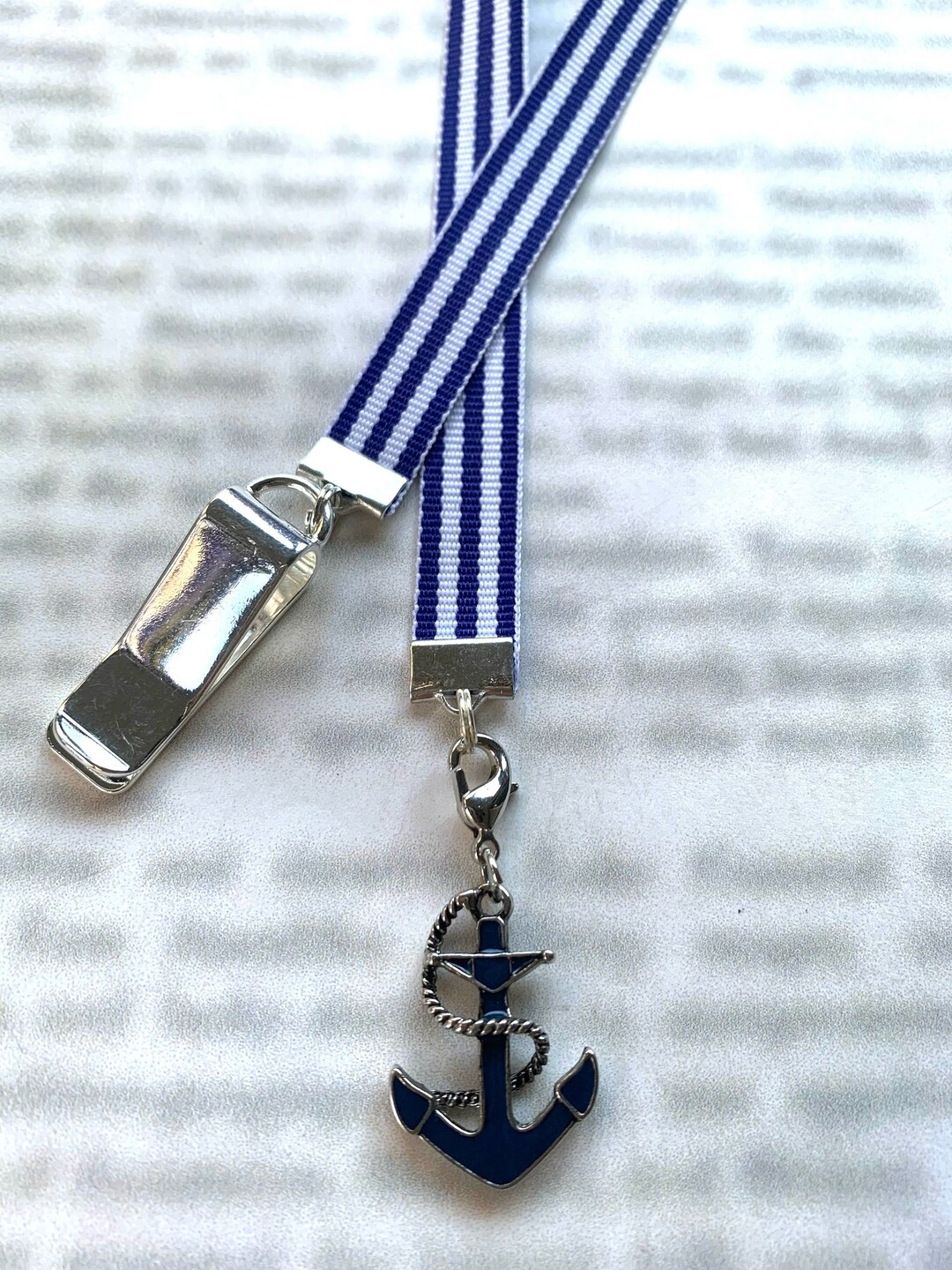 Anchor Boating Naval Nautical Attachable Bookmark - Special Clip ...