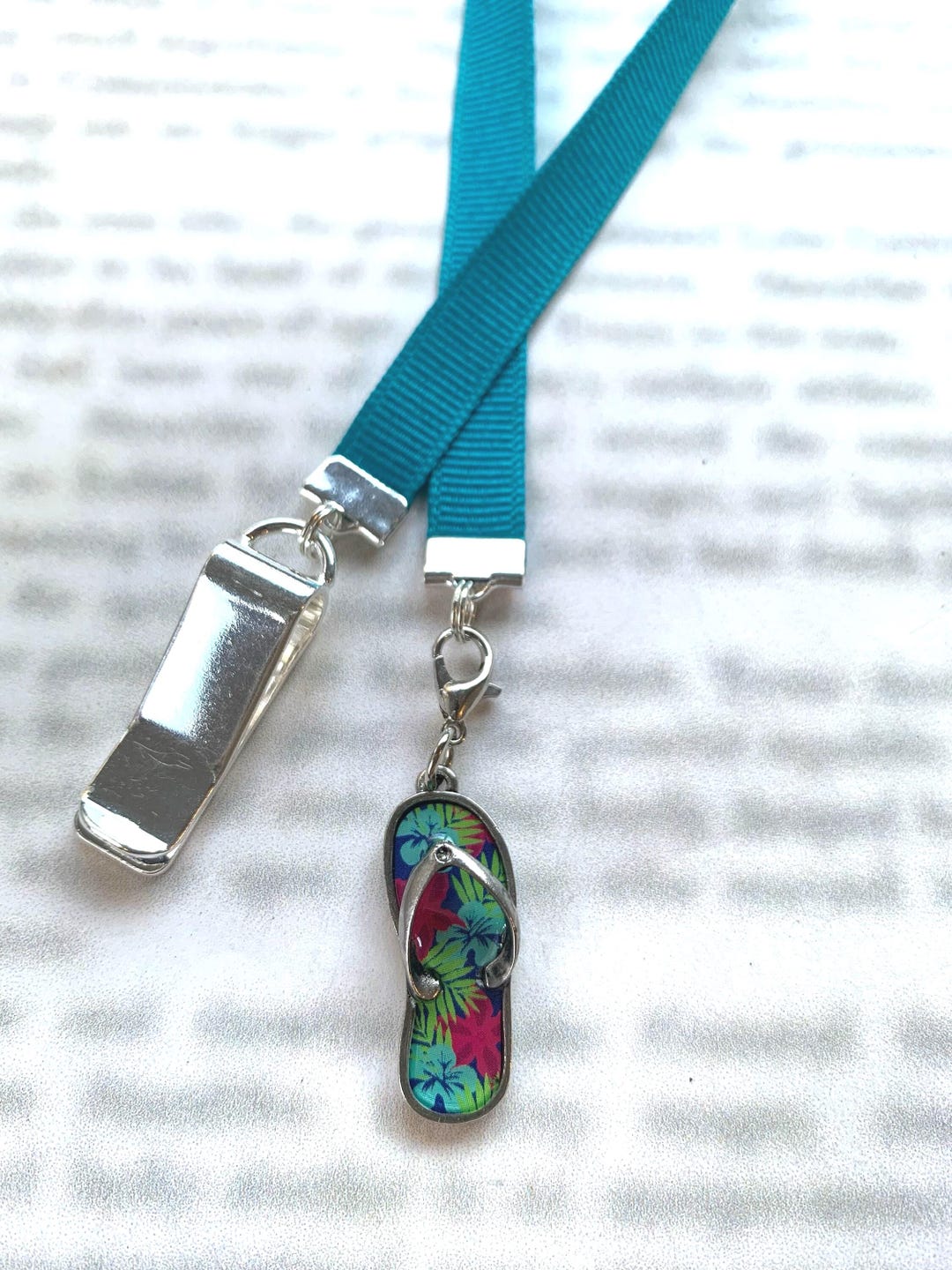 Flip Flop Sandal Attachable Bookmark - Special Clip Attaches to Cover ...
