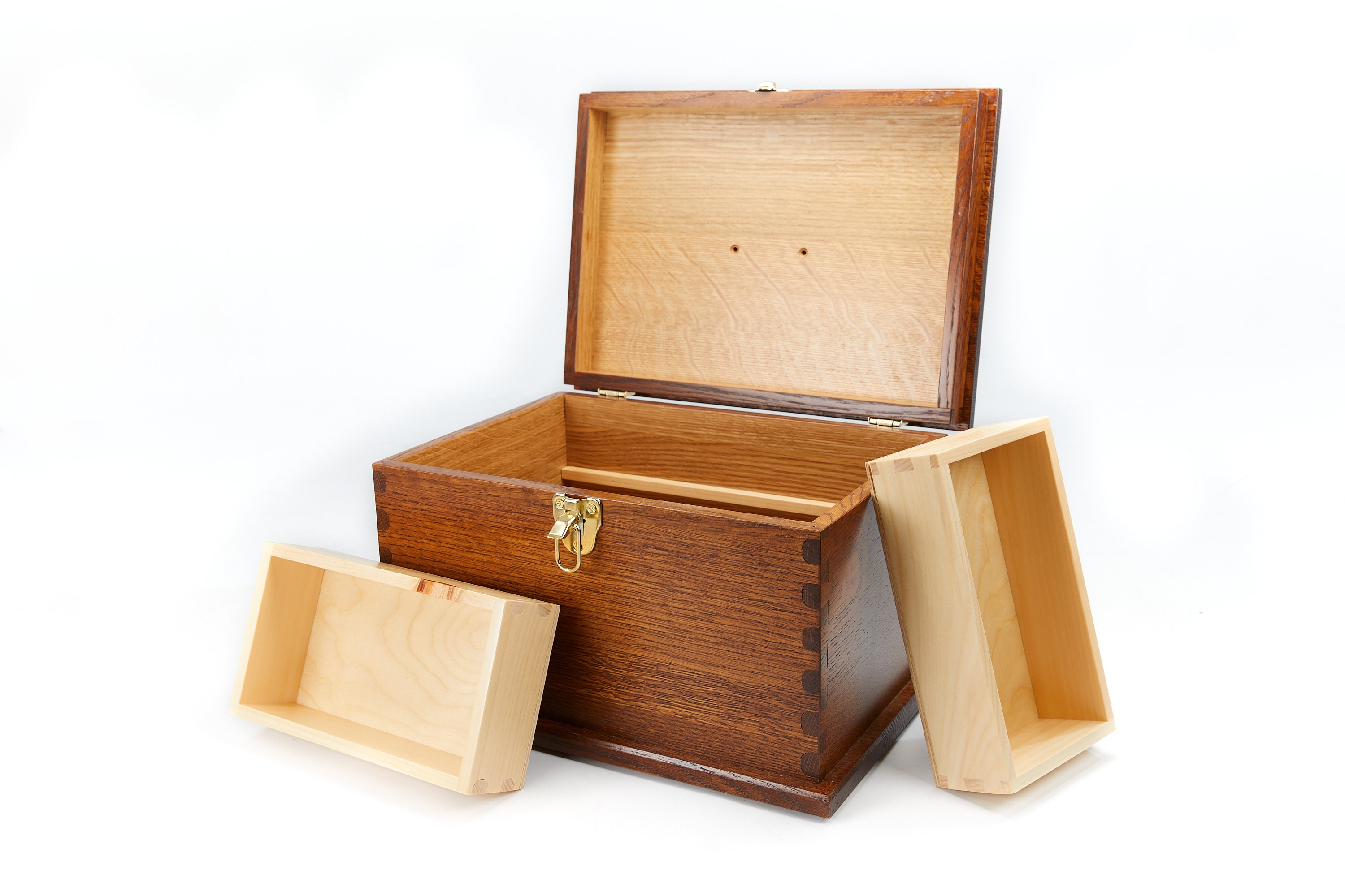 Deluxe Quarter Sawn White Oak Shine Box 100% Handmade in USA - Etsy