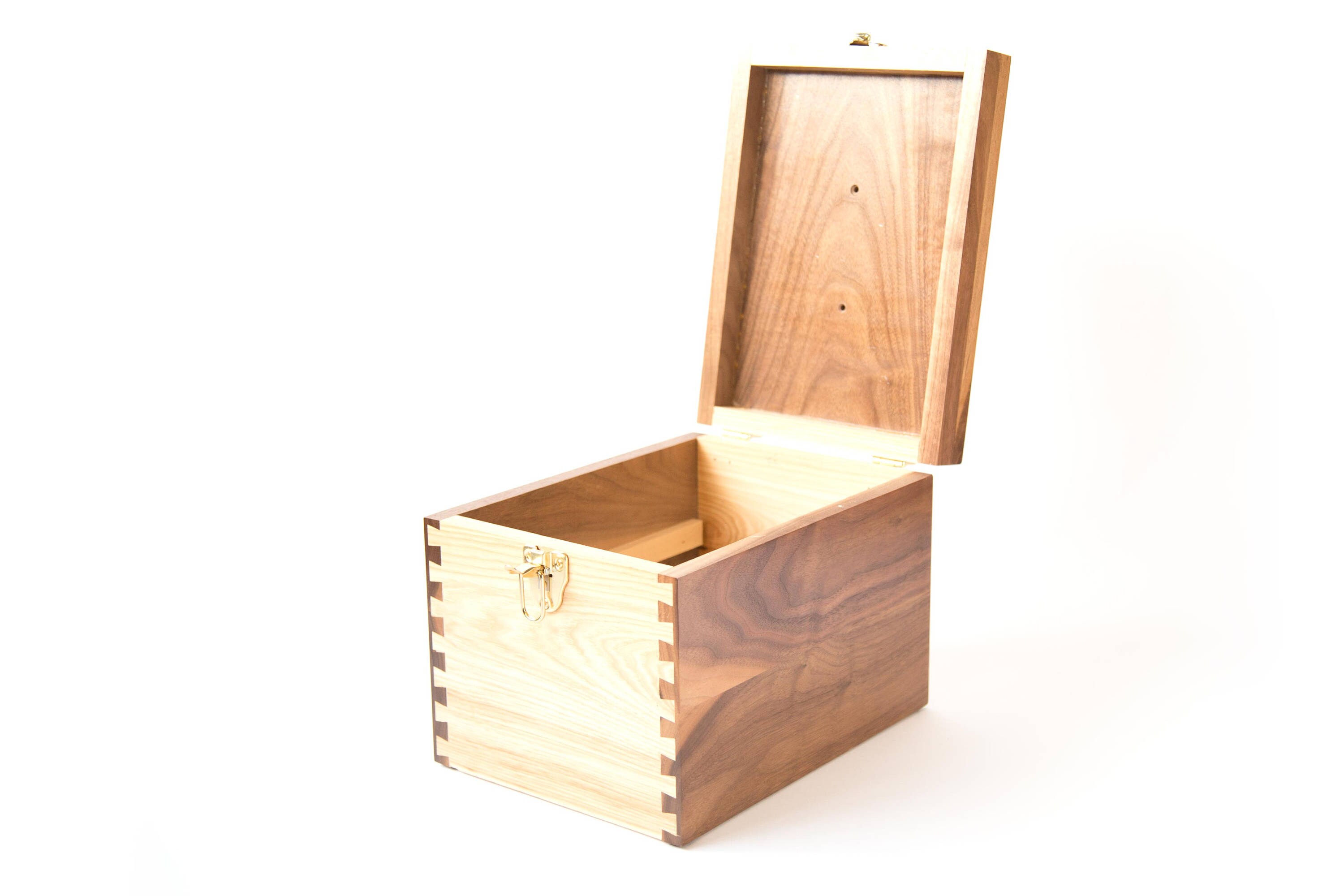 Walnut and Maple Shoe Shine Box 100% Handmade in USA - Etsy