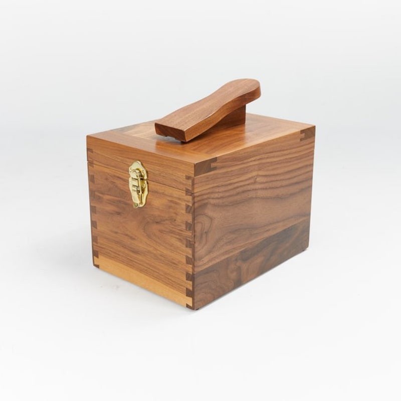 Wood Shoe Cleaning Box - Etsy
