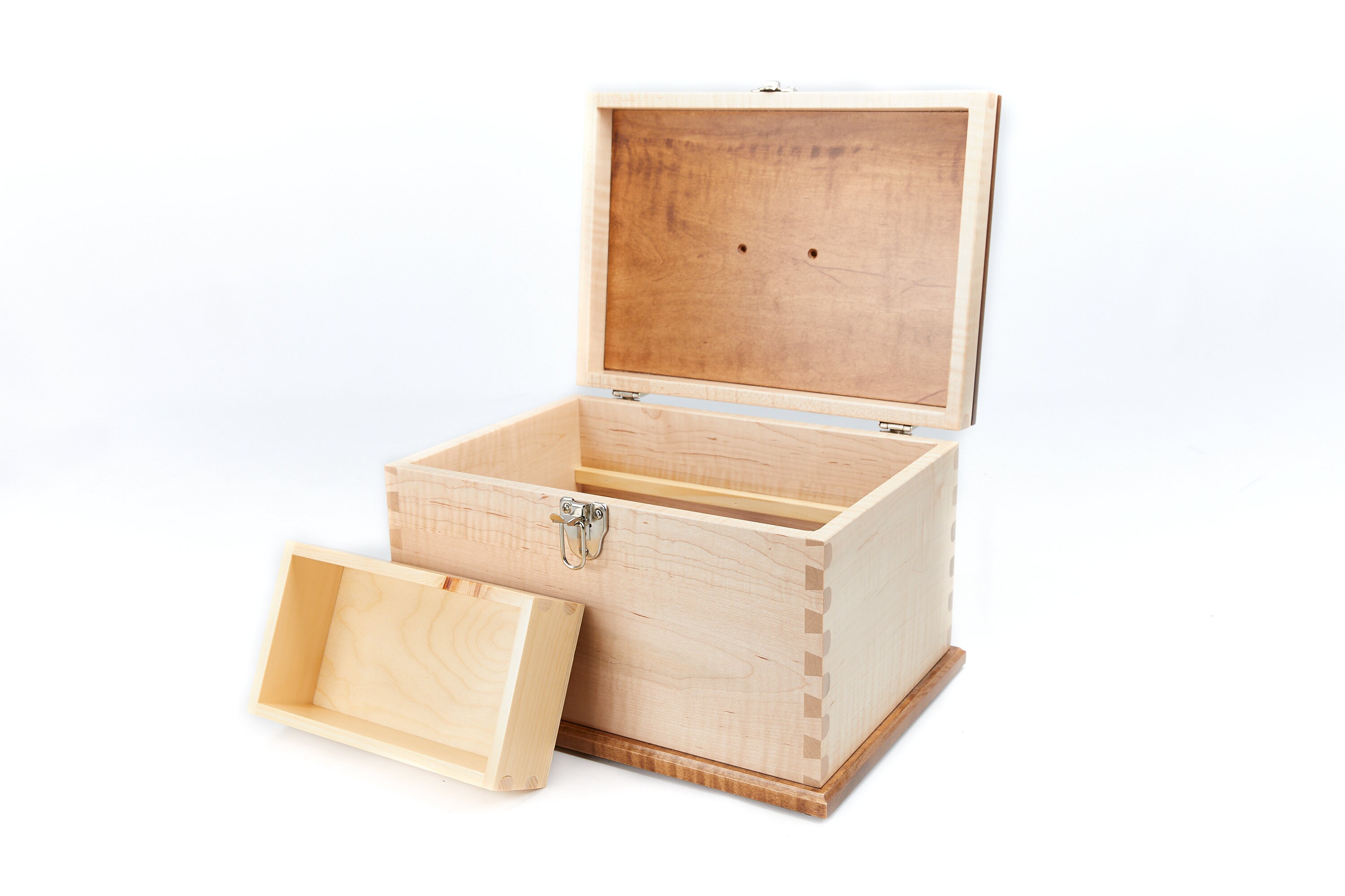 Deluxe Maple Shoe Shine Box 100% Handmade in USA ready to Ship - Etsy