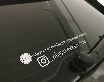 Instagram Decal Instagram Car Decal Window Decal Instagram - Etsy