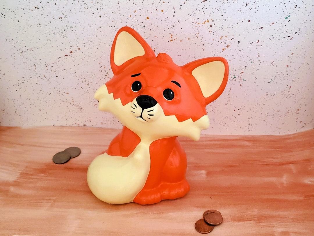 Fox Piggy Bank, Fox Bank, Piggy Bank, Bank, Baby Bank, Fox, Piggy Bank ...