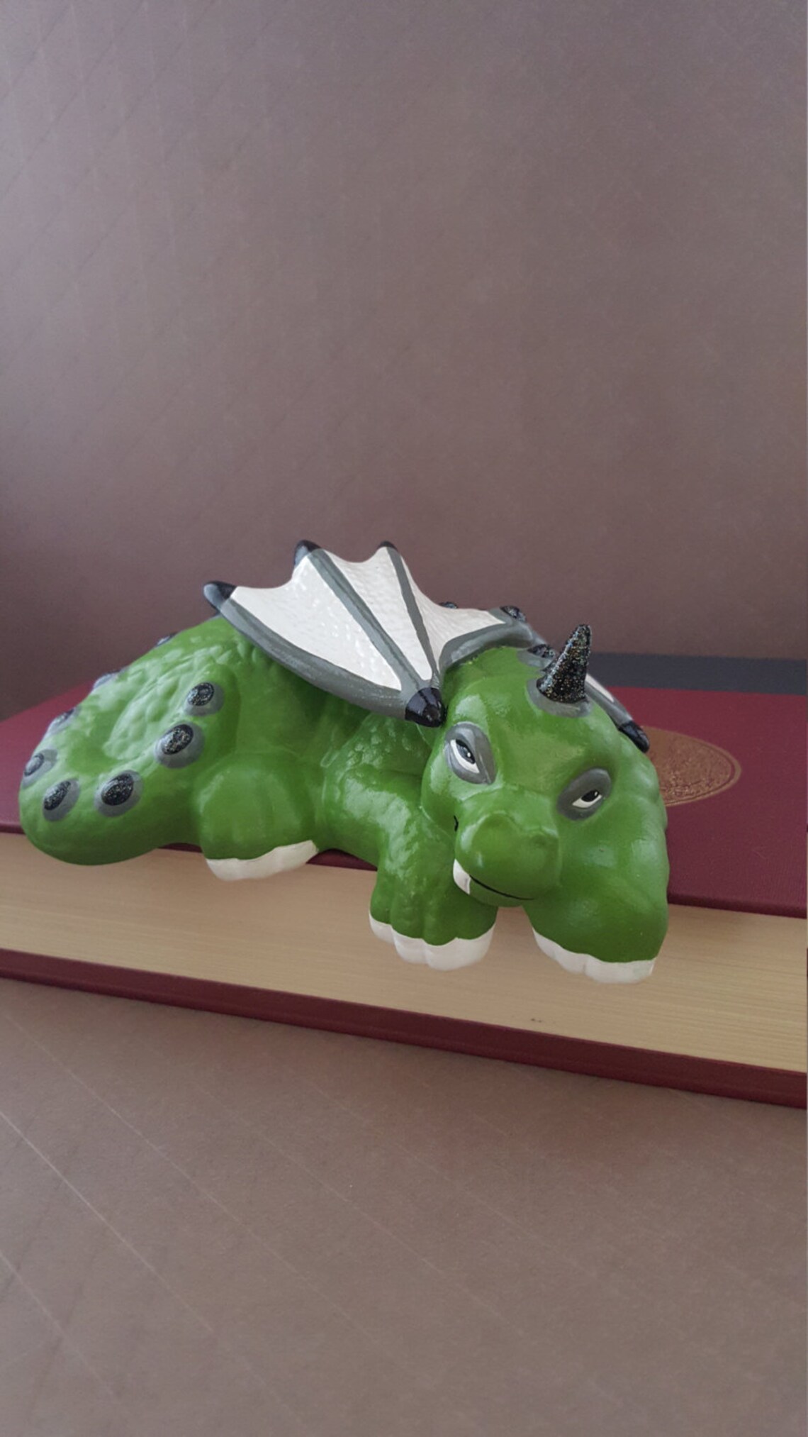 Green and Black Dragon Shelf Sitter Baby Dragon Nursery & - Etsy